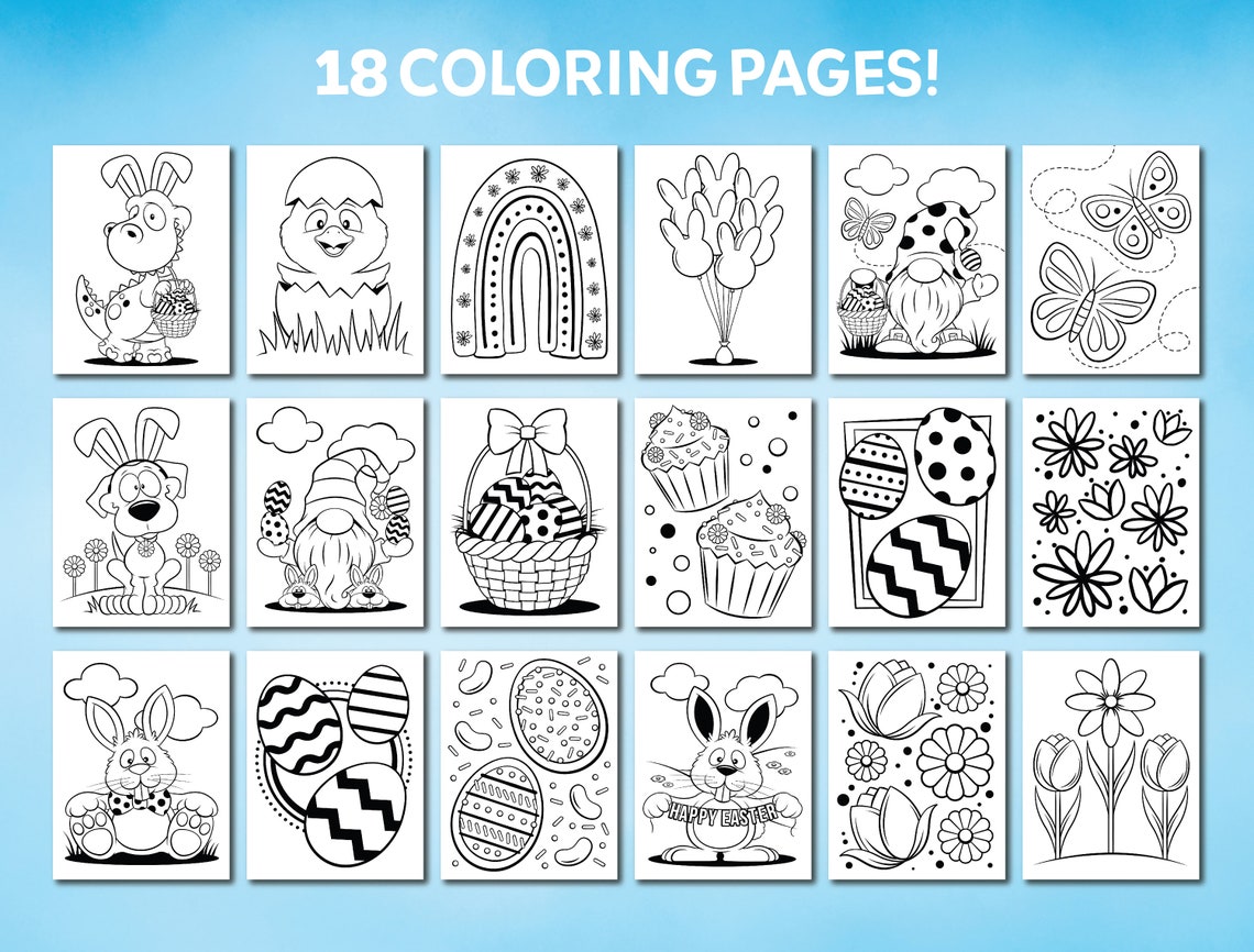 Easter Spring Activity Set Printable - Instant Download - Easter ...