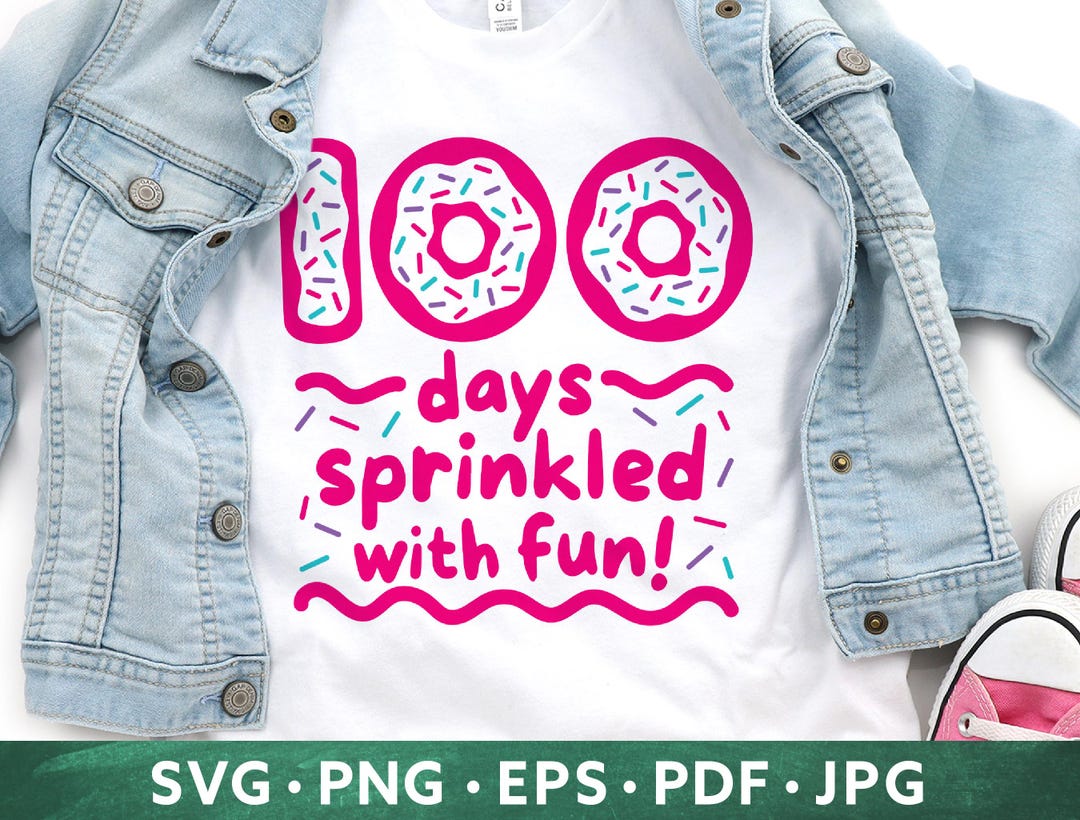 100 Days of School Donut SVG - 100th Day of School Donut Shirt Svg ...