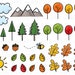 Camping Clipart Set - Cute Summer Camp Clip Art - Campground Clipart ...