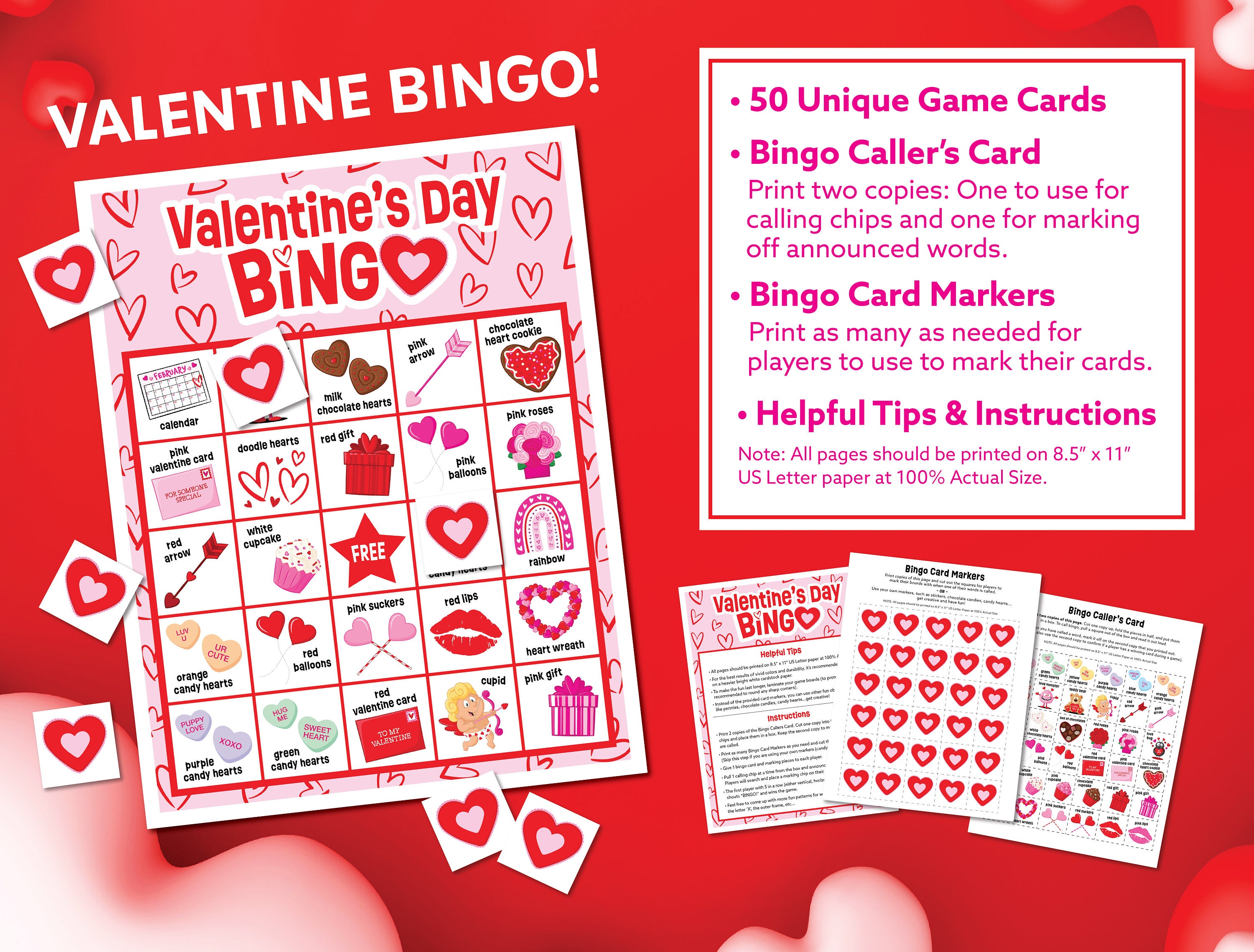 Printable Valentine's Day Activity Bundle Valentine Party Kid Games ...
