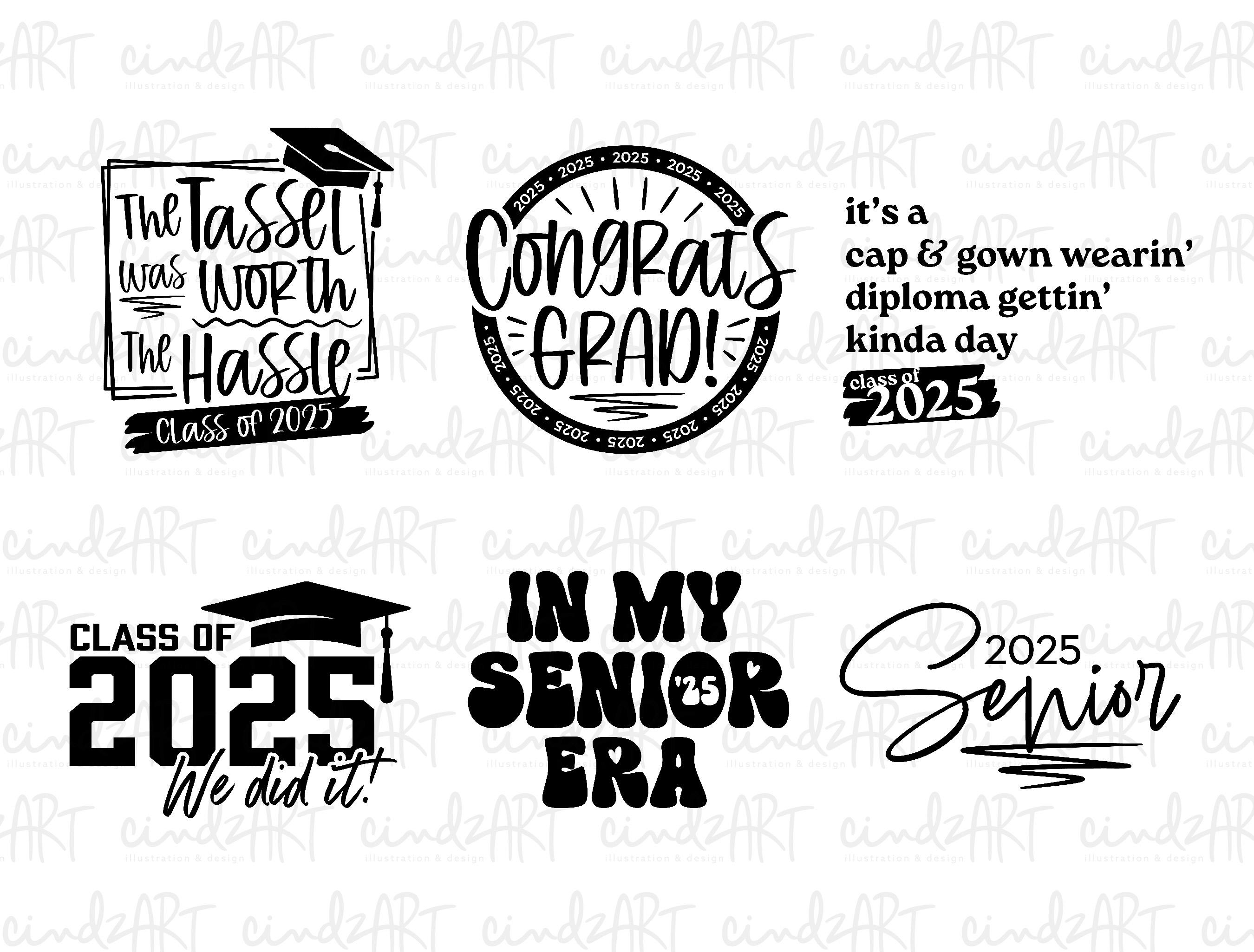 2025 Graduation SVG Bundle Class of 2025 Design Bundle Senior Class ...