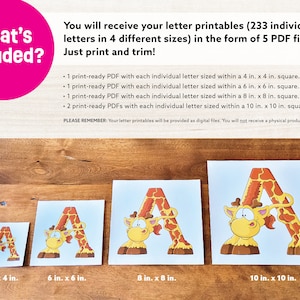 Animal Letter Printables - Animal Alphabet - Cute Animal Letters ...