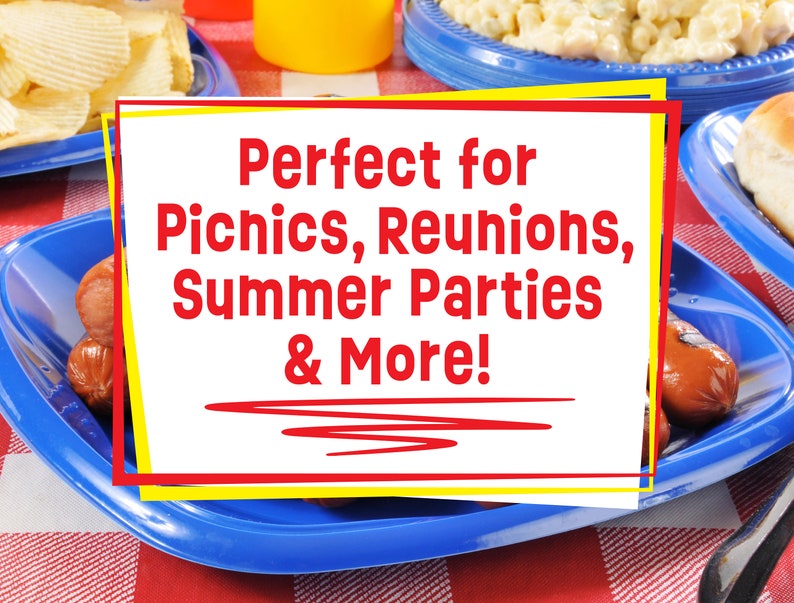 Summer Party Bingo Game Printable - Backyard BBQ Bingo - 4th of July ...