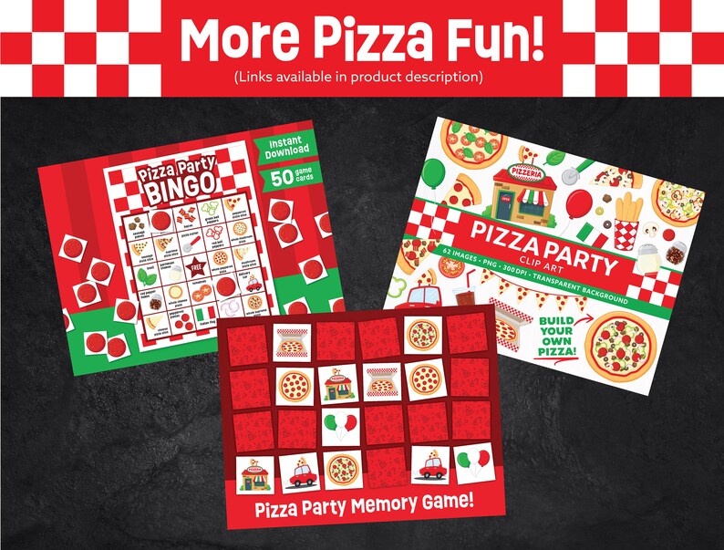 Pizza Letter Alphabet & Number Clipart Pizza Party Clipart - Etsy