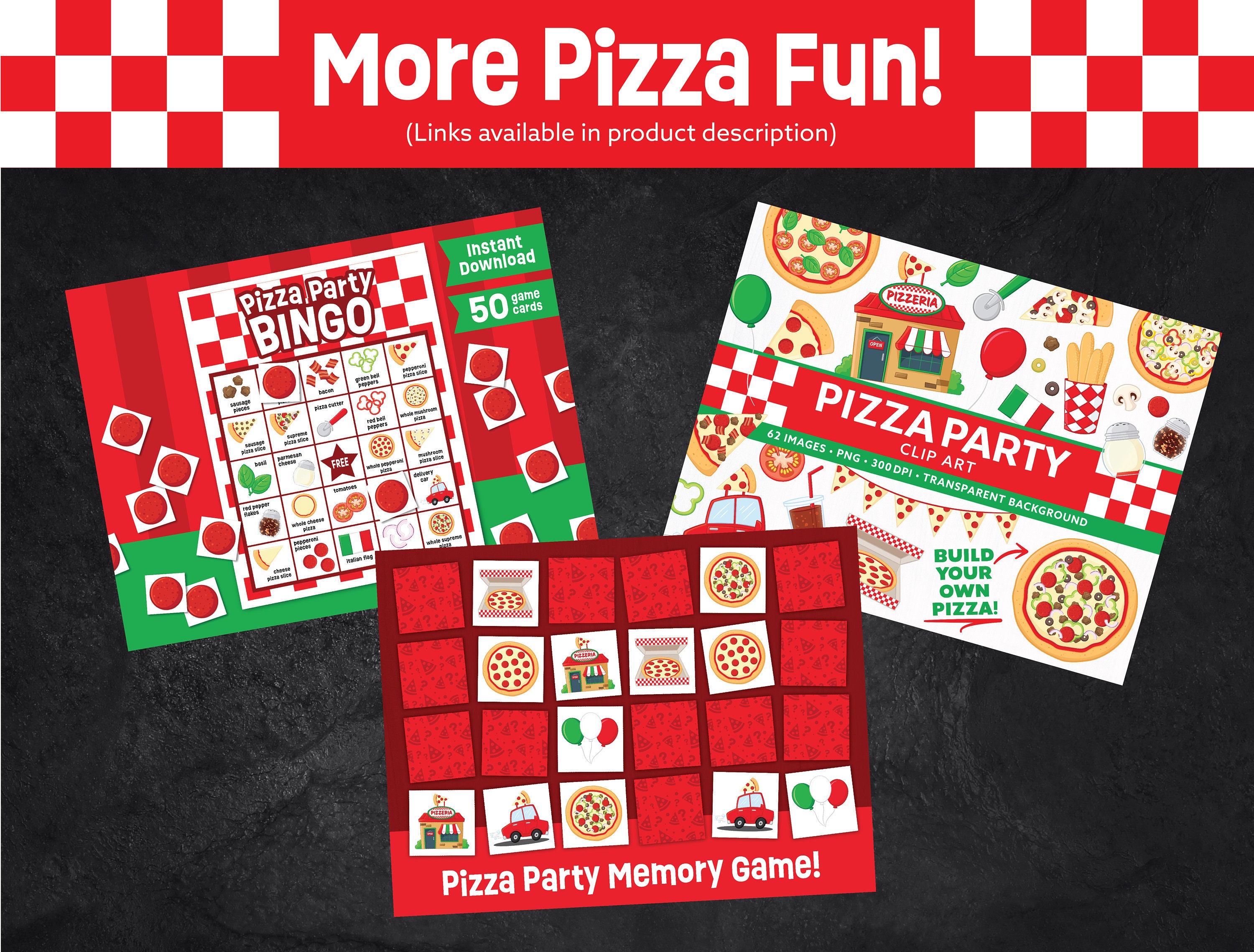 Pizza Letter Alphabet & Number Clipart Pizza Party Clipart - Etsy