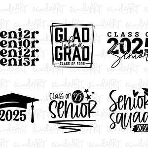 2025 Graduation SVG Bundle - Class of 2025 Design Bundle - Senior Class ...