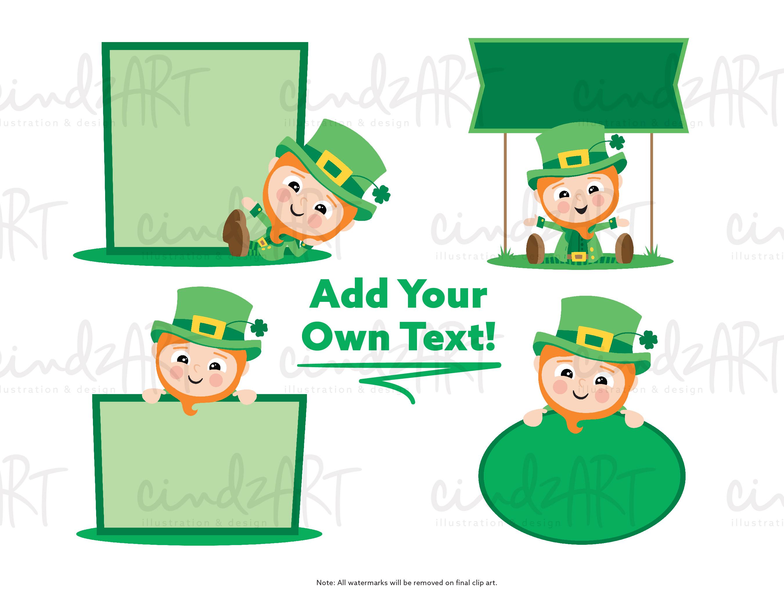 Leprechaun Clipart - Cute St. Patricks Day Clipart - Lucky Leprechaun ...
