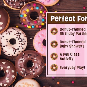 Donut Shop Bingo Game Printable - Instant Download - Donut Baby Shower ...