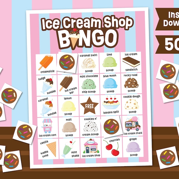 Ice Cream Printable - Etsy