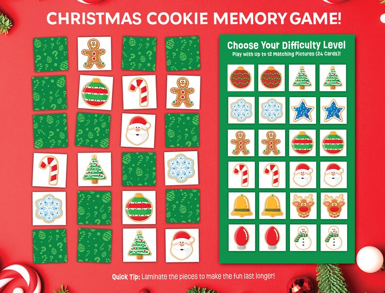 Printable Christmas Game Bundle Christmas Party Games for Kids Coloring ...