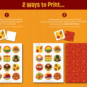 Thanksgiving Memory Match Game - Instant Download - Fun Activity ...