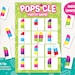 Popsicle Match Game - Instant Download - Summer Pool Party Printable ...