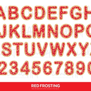 Valentine Cookie Clipart - Instant Download - Valentine's Day Font ...