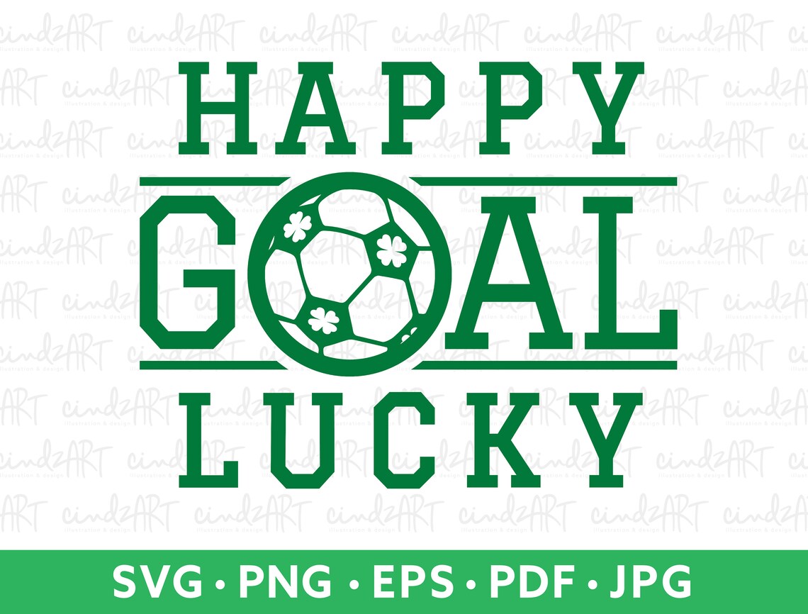 St Patricks Day Soccer SVG Cute St Paddys Kids Adult Soccer PNG St ...