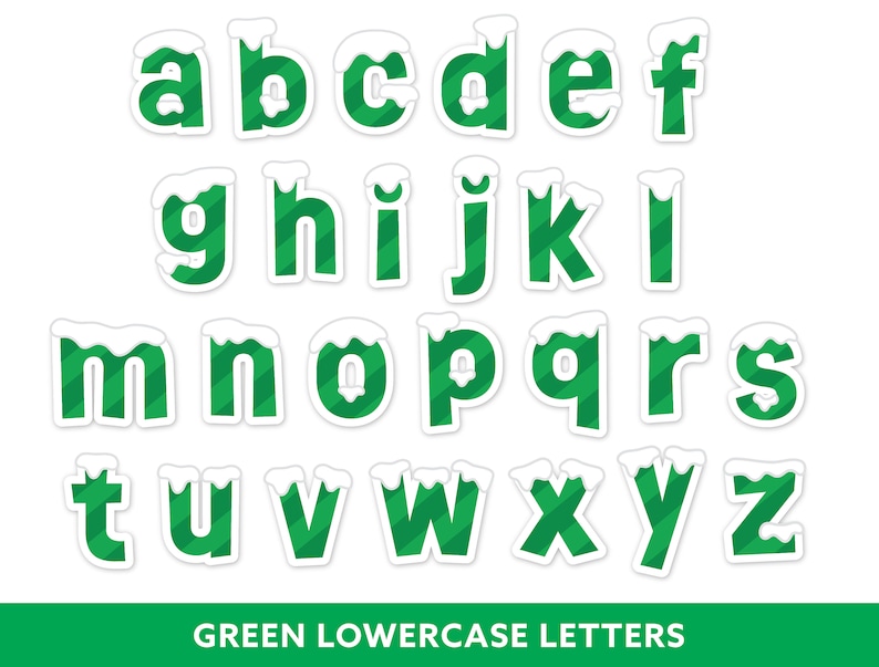 Snowy Alphabet Number Symbol Clipart Collection Winter Snow Borders ...