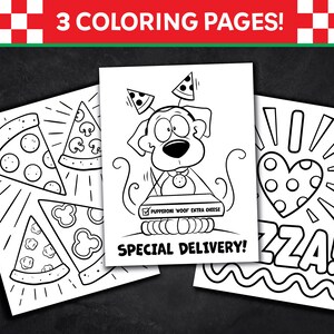 Pizza Party Activity Bundle - Kids Pizza Party Printable Games - Pizza ...
