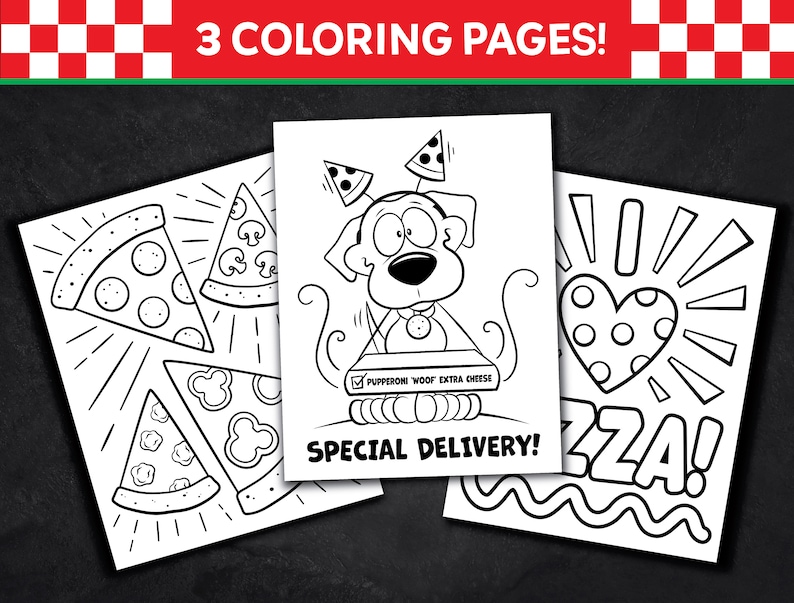 Pizza Party Activity Bundle - Kids Pizza Party Printable Games - Pizza ...