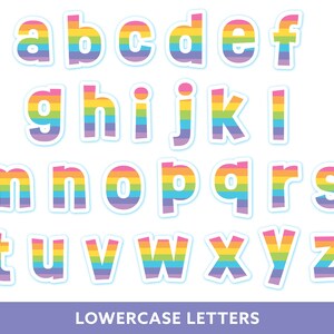 Rainbow Alphabet Number Symbol Clipart Collection - Colorful Borders ...