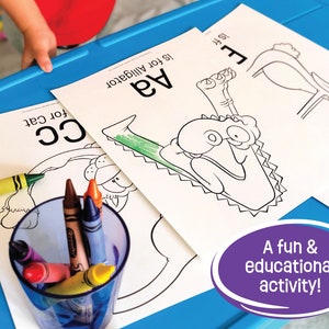 Animal Alphabet Coloring Pages - Instant Download - Educational ...