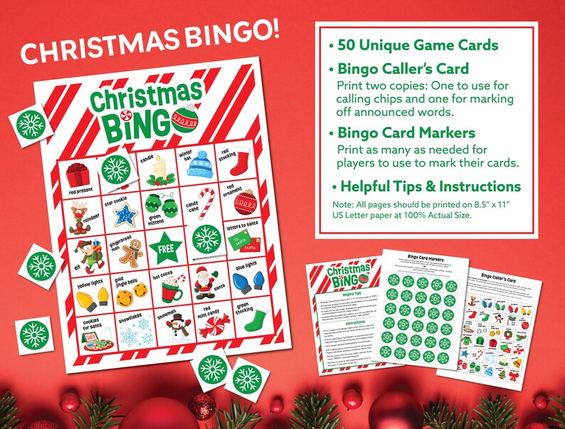 Printable Christmas Game Bundle - Christmas Party Games for Kids ...
