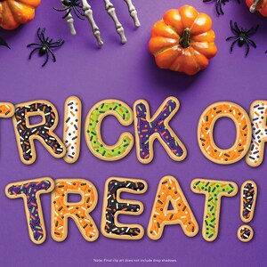 Halloween Cookie Clipart - Instant Download - Halloween Font ...