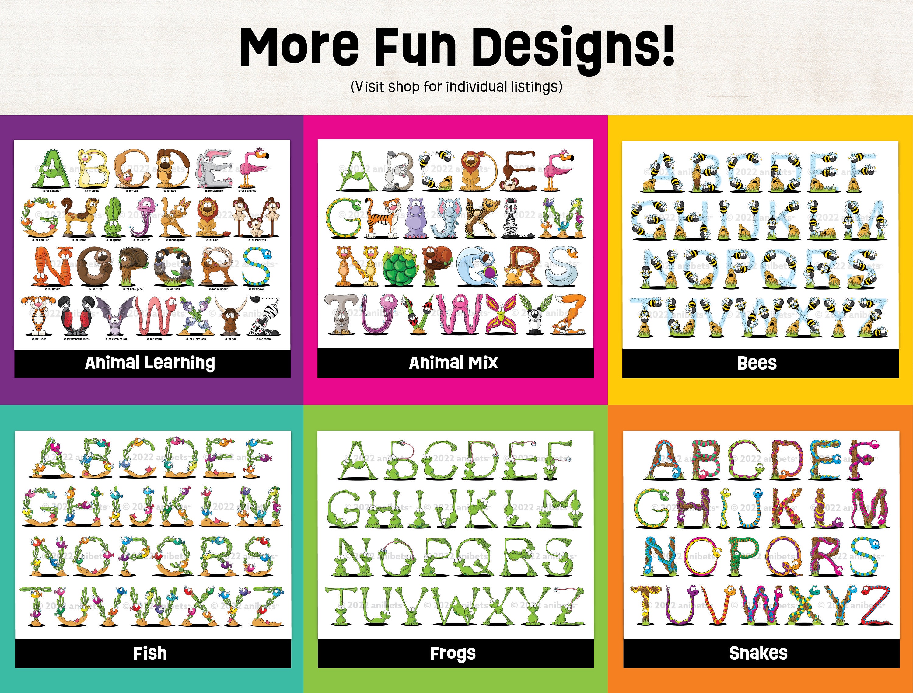 Ladybug Alphabet Poster 18x24 Ladybug Alphabet ABC Wall Art Ladybug ...