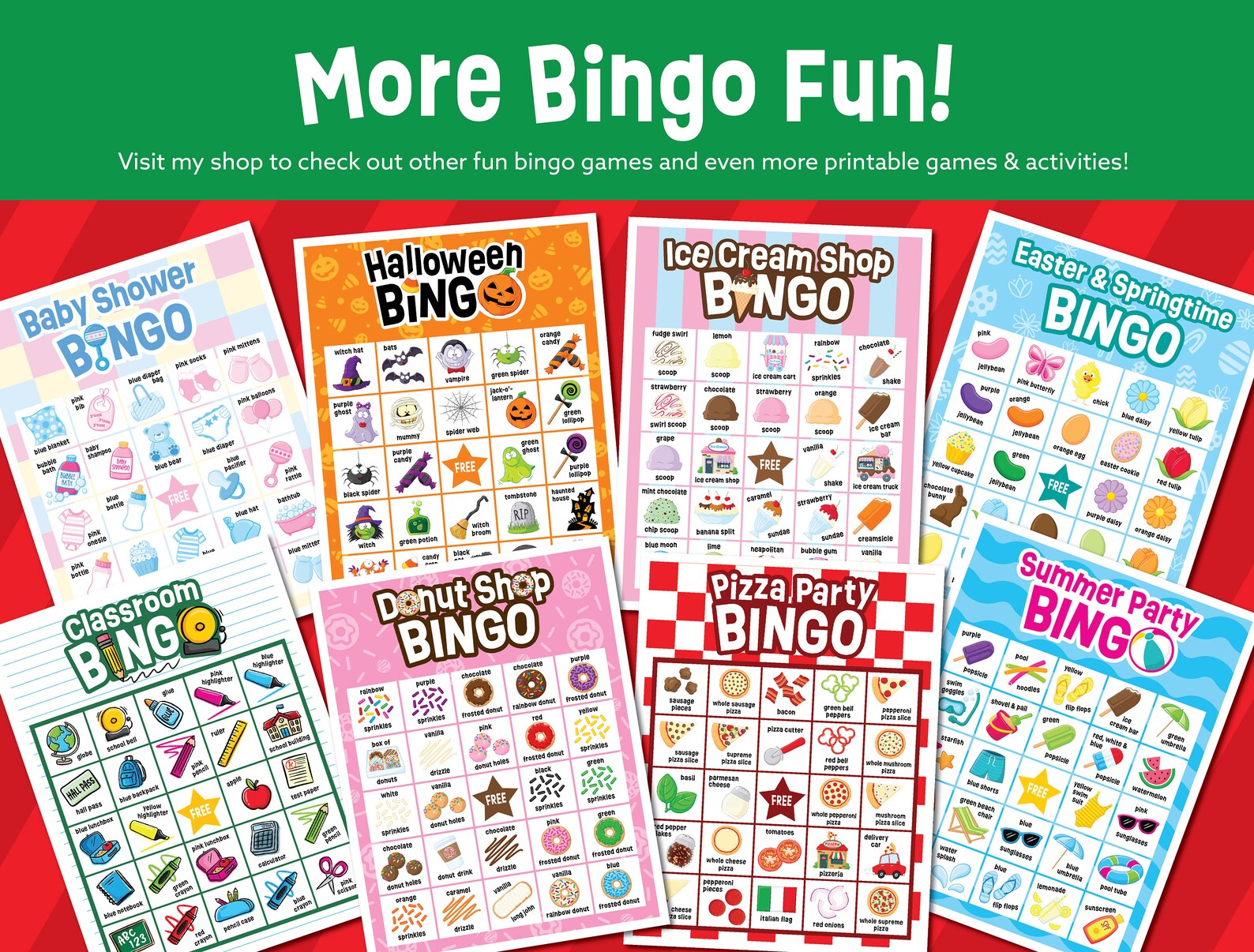 Christmas Bingo Game Printable - Instant Download - Christmas Bingo ...