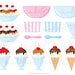 Ice Cream Shop Commercial Use Clipart - Cute Dessert Clip Art ...