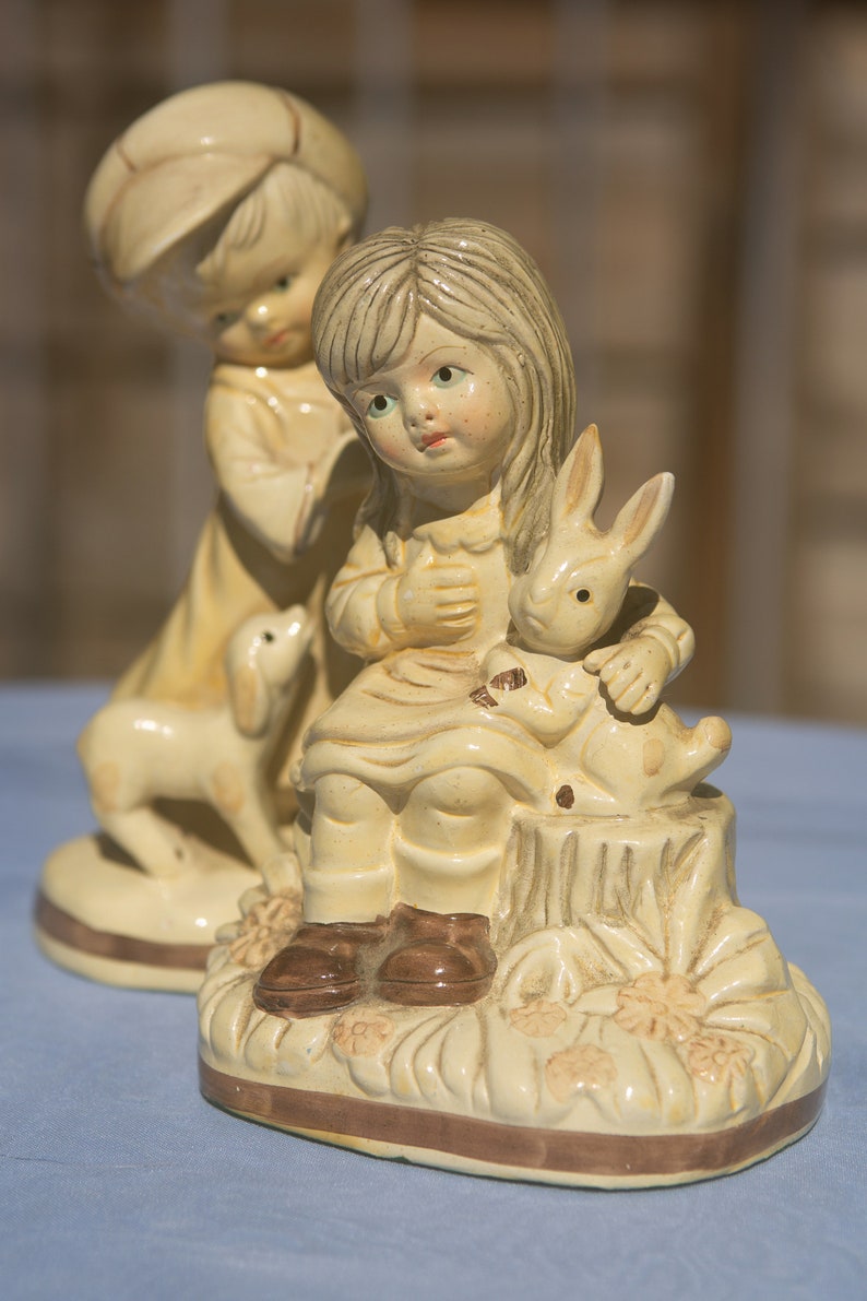 Two Very Pretty Porcelain Statuettes. - Etsy
