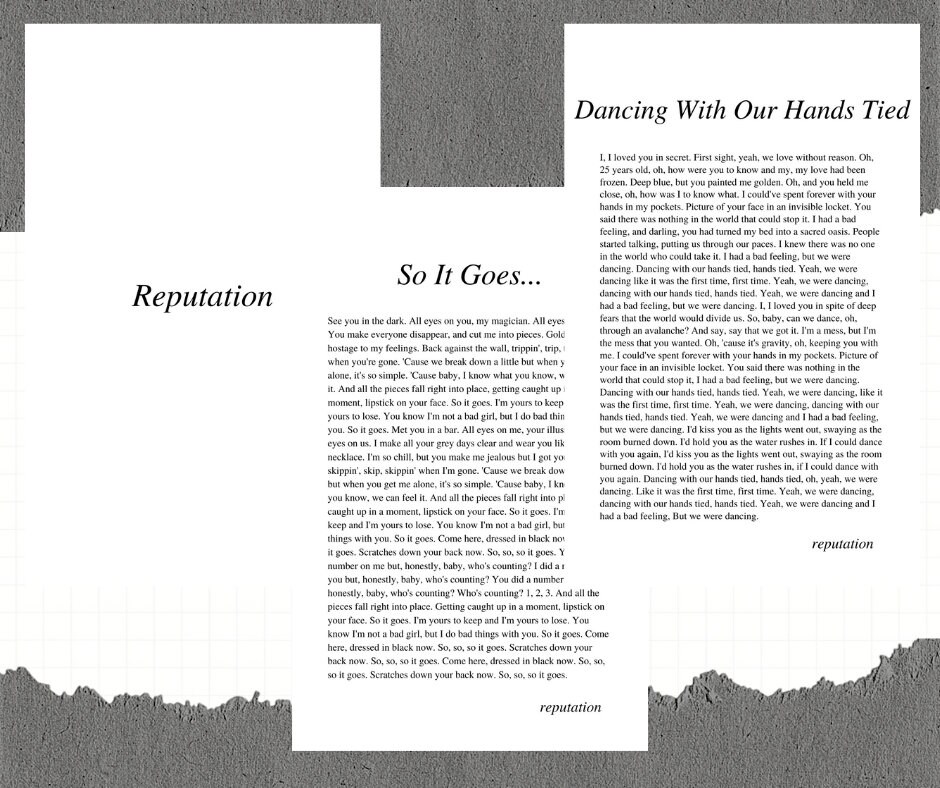 Taylor Swift Reputation Album Lyric Prints - Etsy