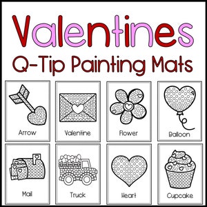 Spring NO PREP Q Tip Painting Mats for Preschool and Kindergarten Fine ...