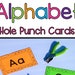 ABC Alphabet Hole Punch Cards - Etsy