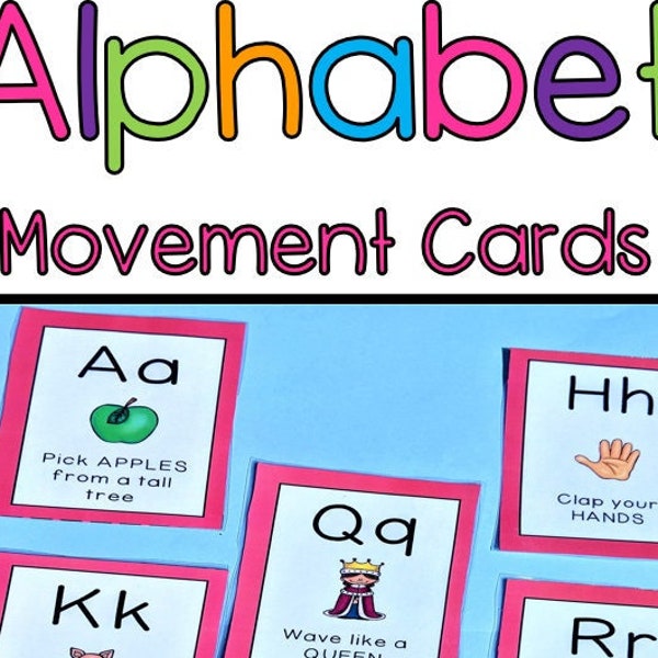 ABC Alphabet Hole Punch Cards - Etsy