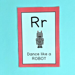 ABC Alphabet Movement Cards - Etsy