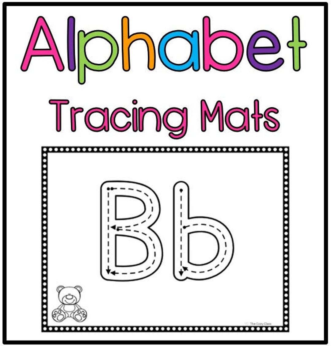 ABC Alphabet Tracing Mats - Etsy