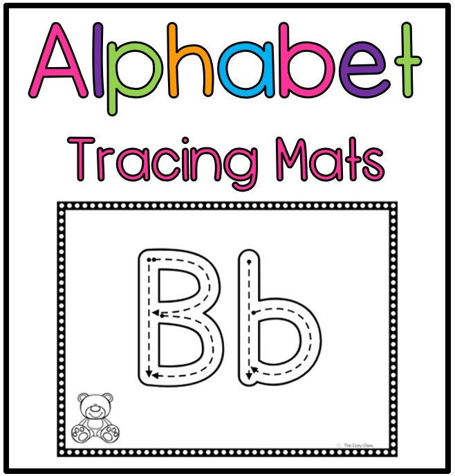 ABC Alphabet Tracing Mats - Etsy