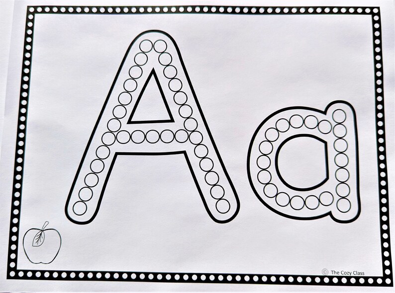 ABC Alphabet Q Tip Painting Mats - Etsy