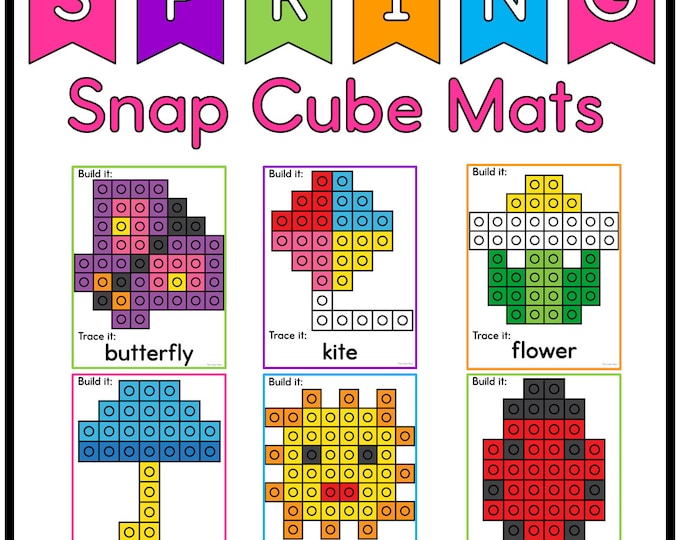 Spring NO PREP Tangram Pattern Block Mats for Preschool and ...