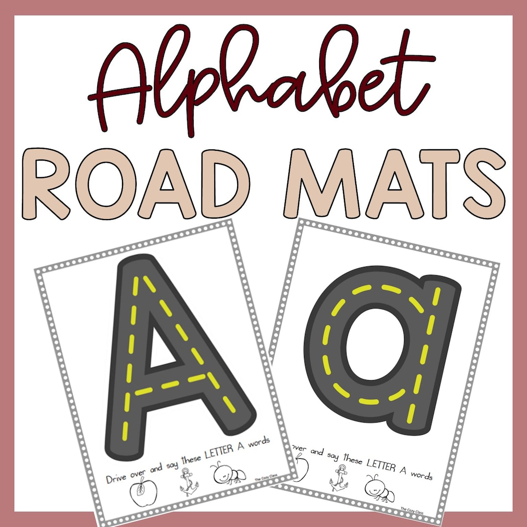 ABC Alphabet Road Mats - Etsy