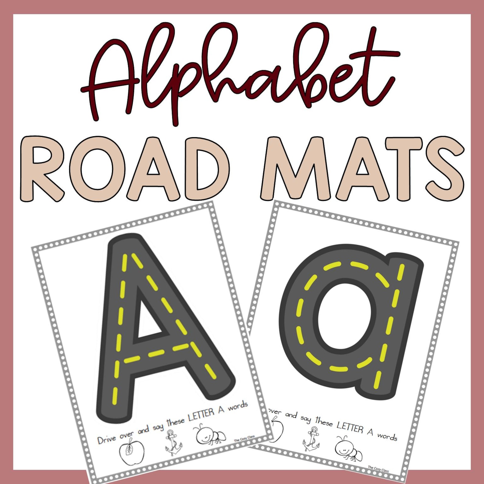 ABC Alphabet Road Mats - Etsy
