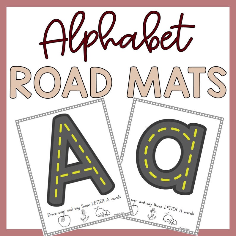 ABC Alphabet Road Mats - Etsy