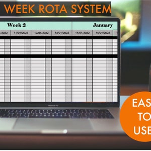 4 Week Rota System | Excel Spreadsheet | Automatic Calculations ...