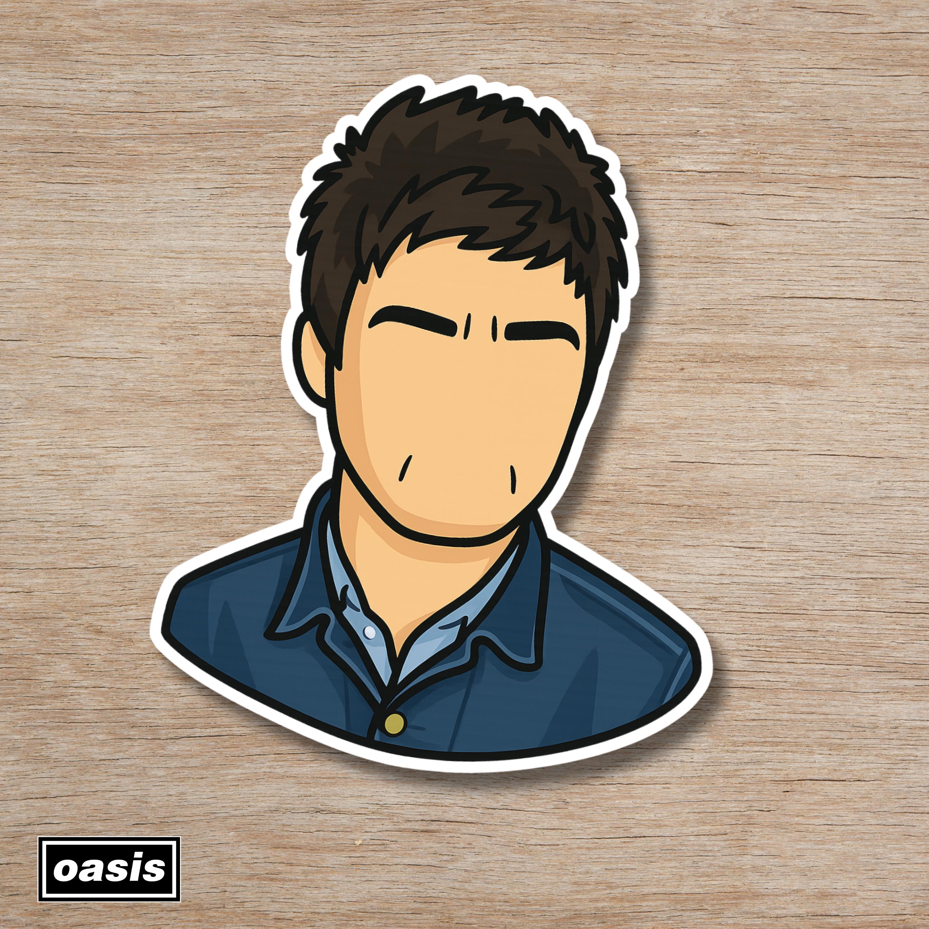 Oasis Sticker Pack Liam Gallagher Noel Gallagher 90s Britpop Stickers ...