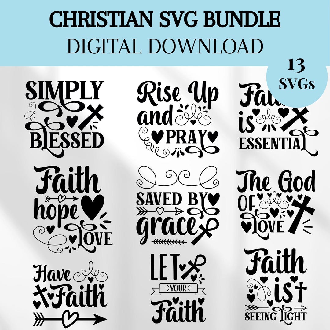Christian SVG Bundle: Bible Verse Cut Files for Cricut & Silhouette ...