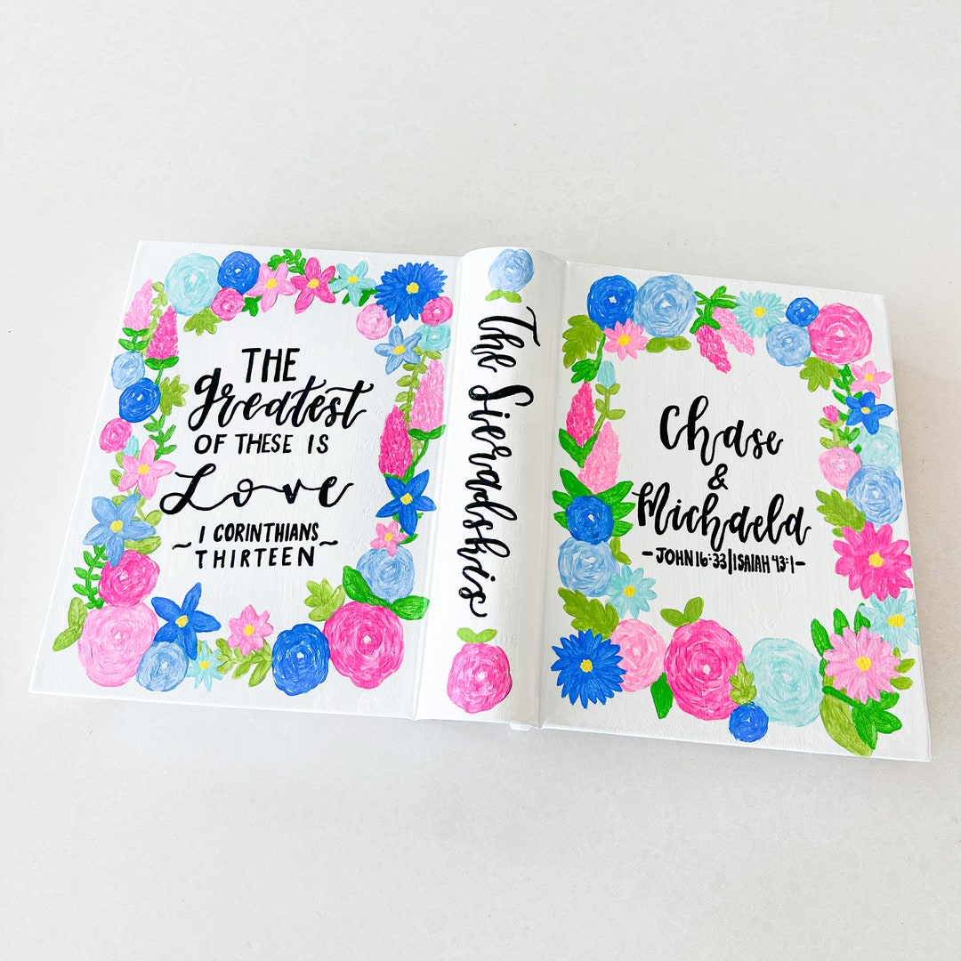 LARGE Fully Custom Christian Catholic Wedding Bible Family Heirloom ...