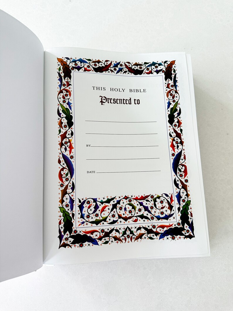 LARGE Fully Custom Christian Catholic Wedding Bible Family Heirloom ...