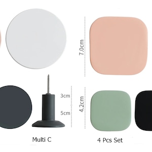 Set of 4 Resin Dot Hooks Round Wall Hooks High Quality Circle - Etsy UK