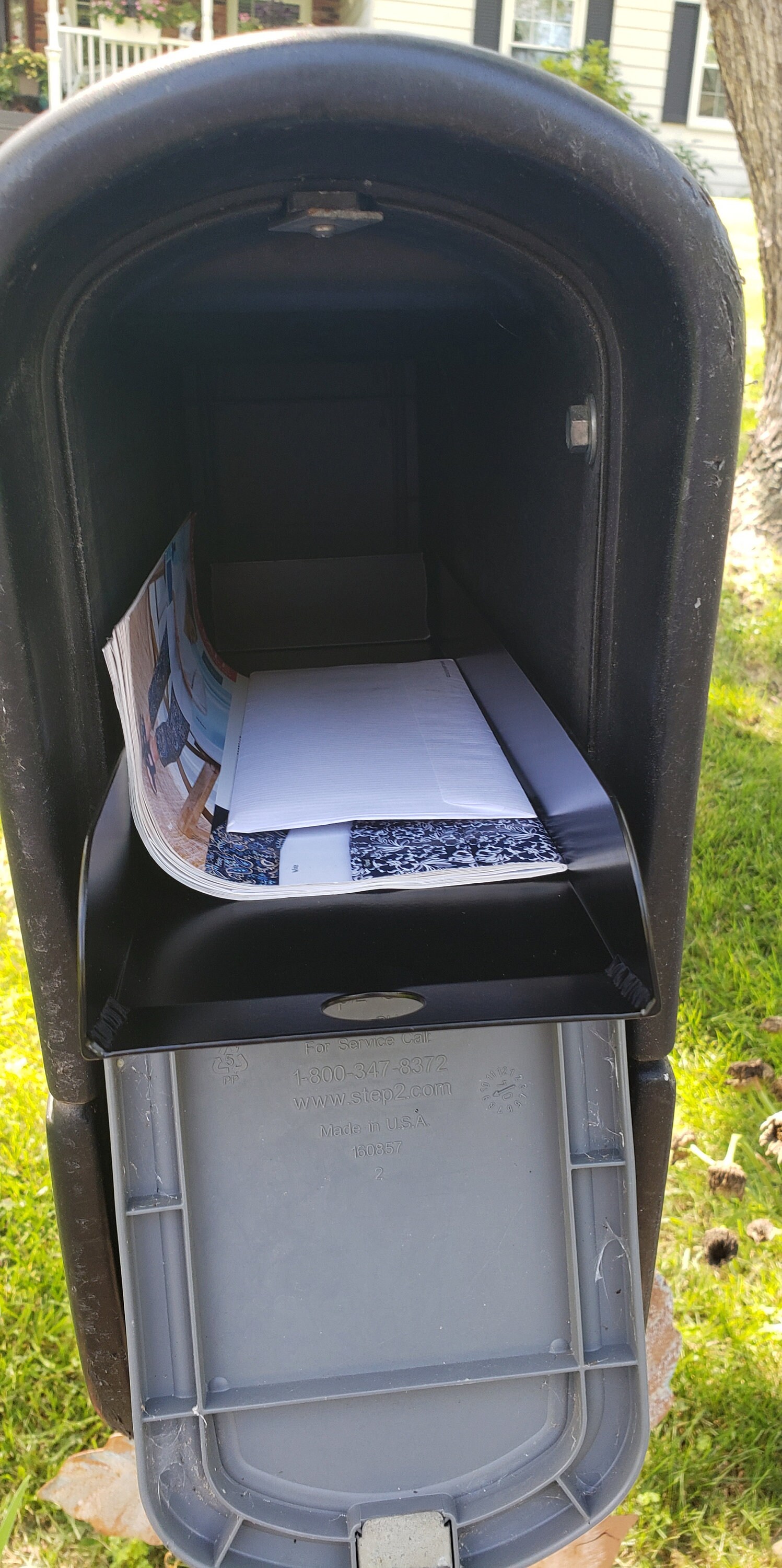 Mailbox Slide in and Out Tray With Matte Black Baked on Enamel Finish ...