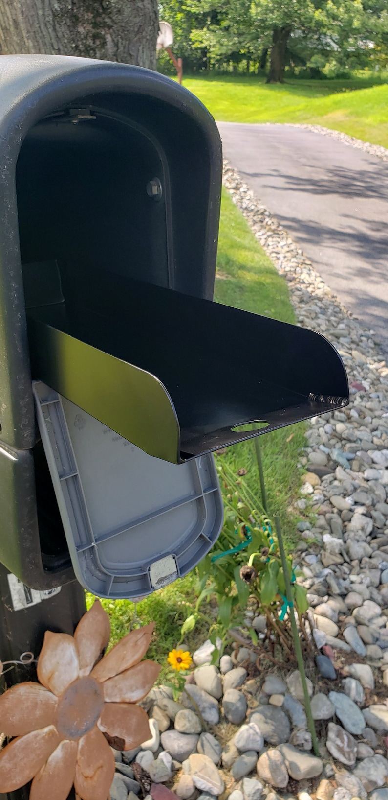 Mailbox Slide in and Out Tray With Matte Black Baked on Enamel Finish ...