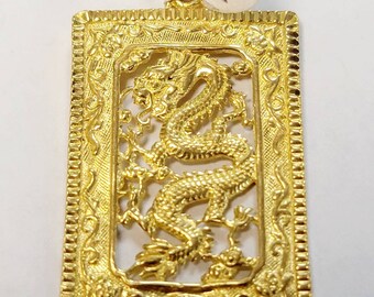 24k Gold Pendant | Etsy